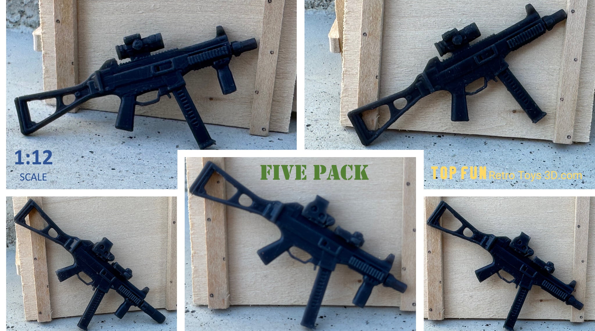 TF UMP 2.0 1:12 Scale – Top Fun Retro Toys 3d