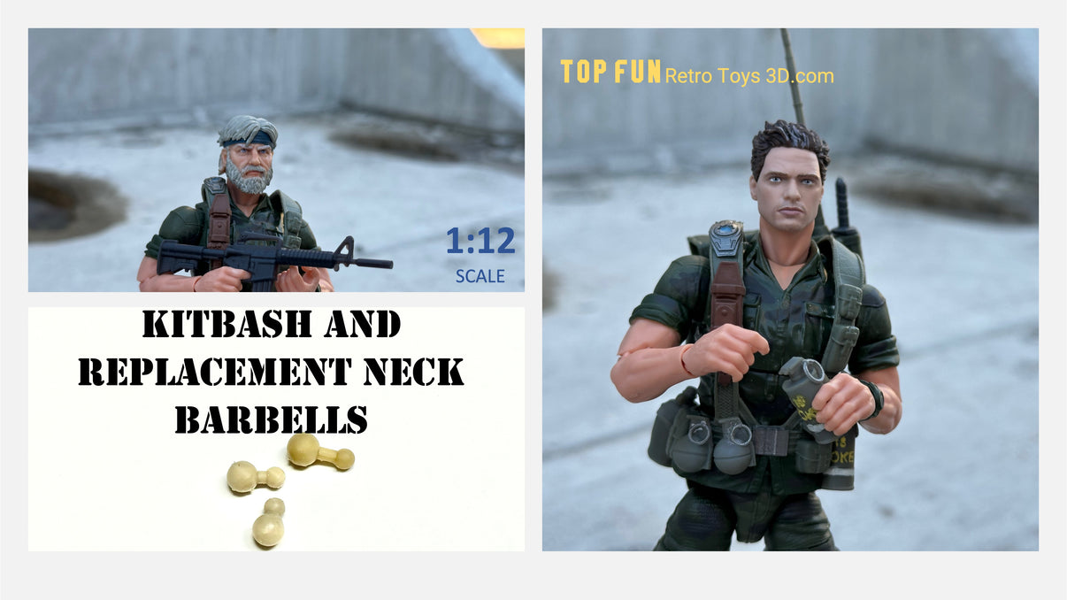 Custom Kitbash THREE Pack of GI Joe Classified Series Head Replacement ...