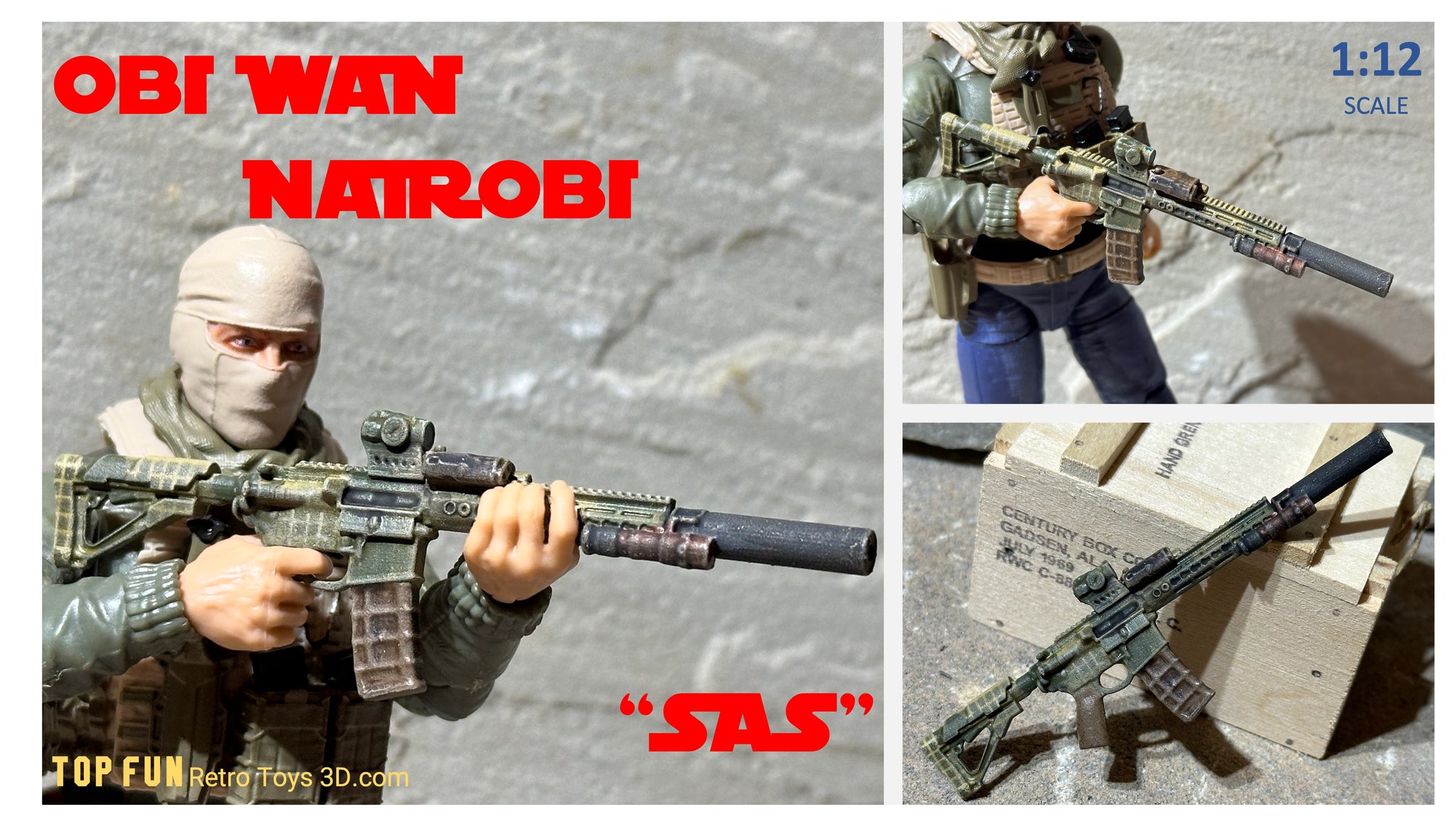 0bi Wan Nairobi L119a2 Rifle 1:12 Scale – Top Fun Retro Toys 3d