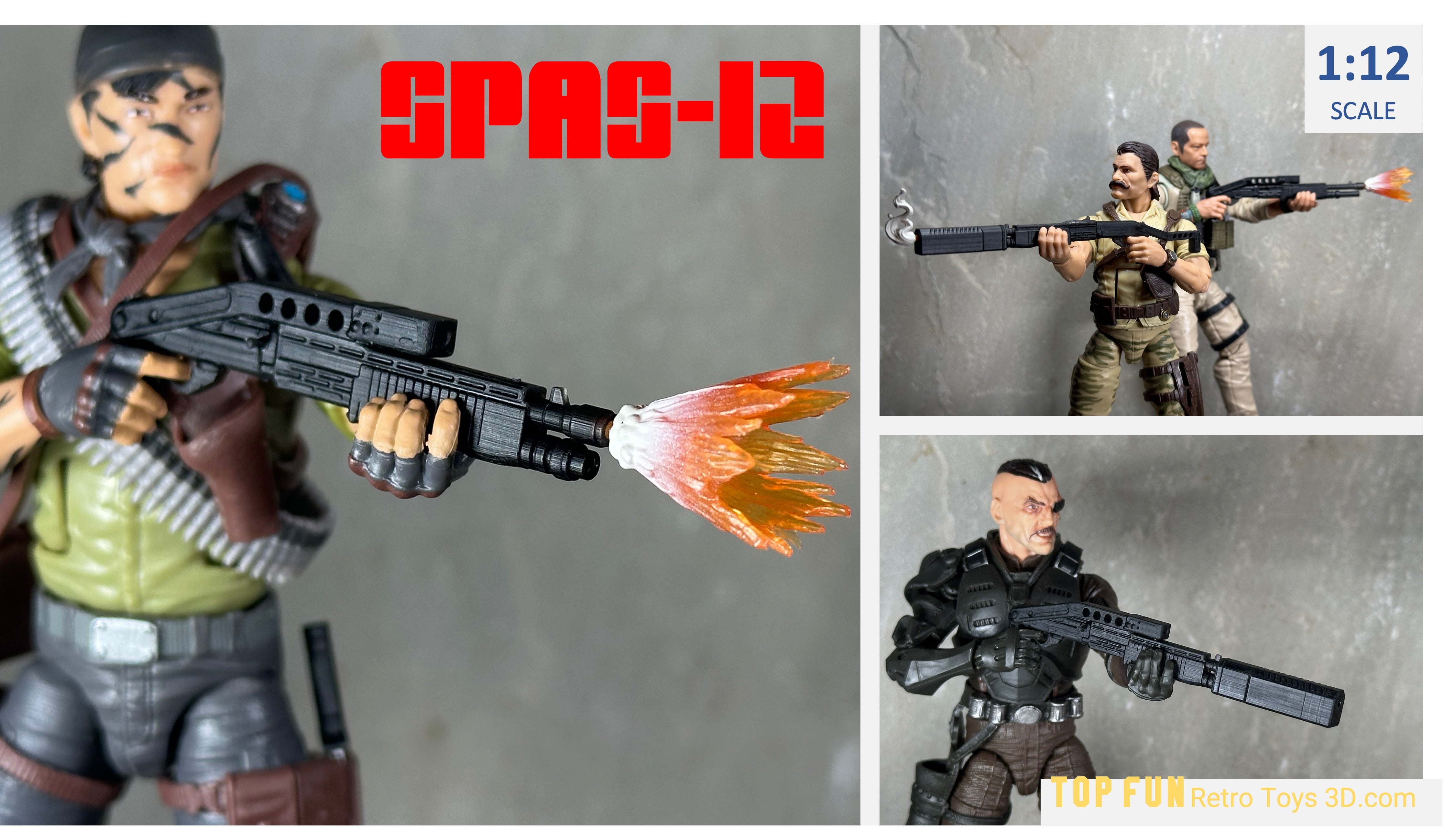 SPAS-12 Shotgun 2.0 – Top Fun Retro Toys 3d
