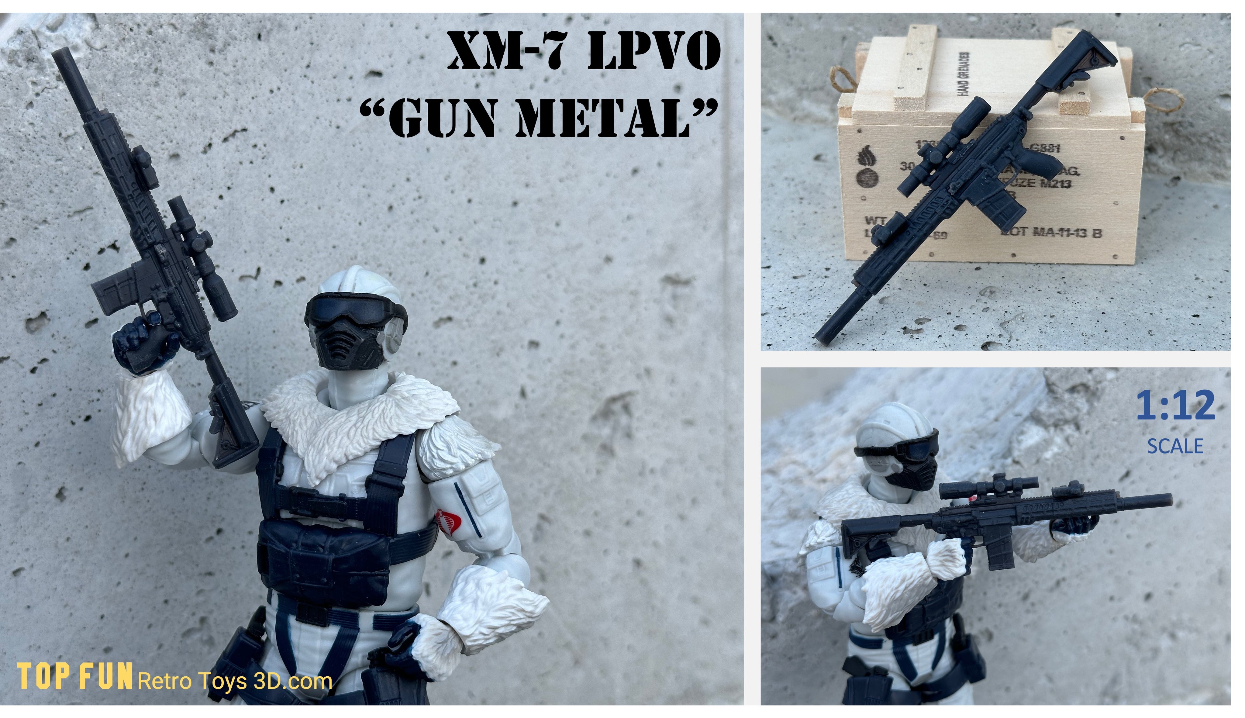 XM-7 SPEAR 1:12 Scale – Top Fun Retro Toys 3d